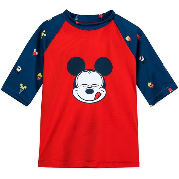 Disney | Swim | Nwt Disney Frozen Treat Mickey Mouse Rash Guard Size 4 ...